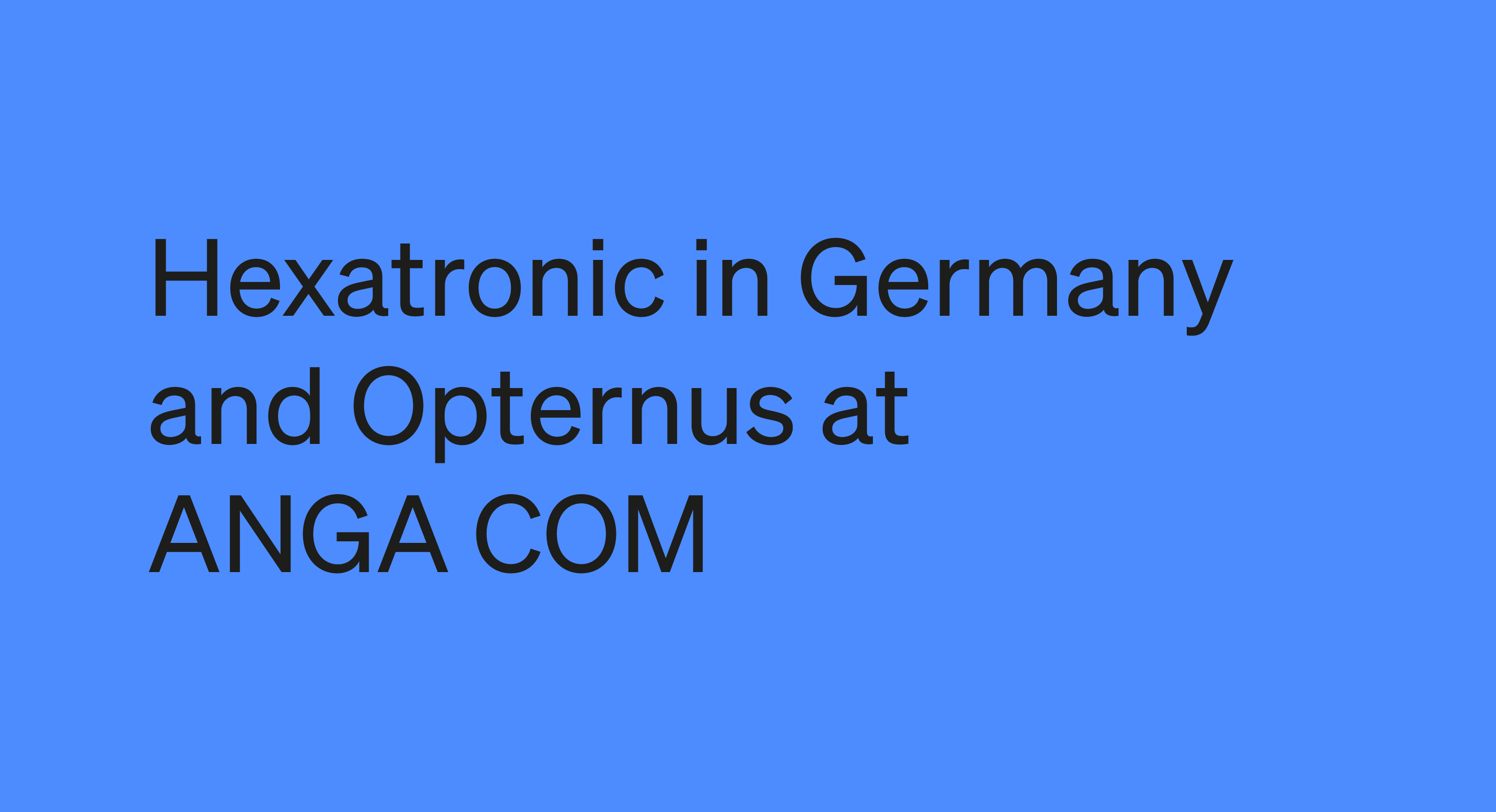 Events | Come and meet us